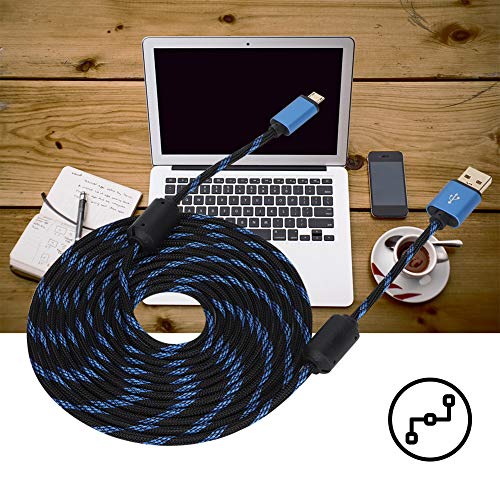 Entatial Game Controller Charging Cable, Charging Cable Stable Performance ABS Plug and Play Wear Resistant Powerful Portable for Gamepad