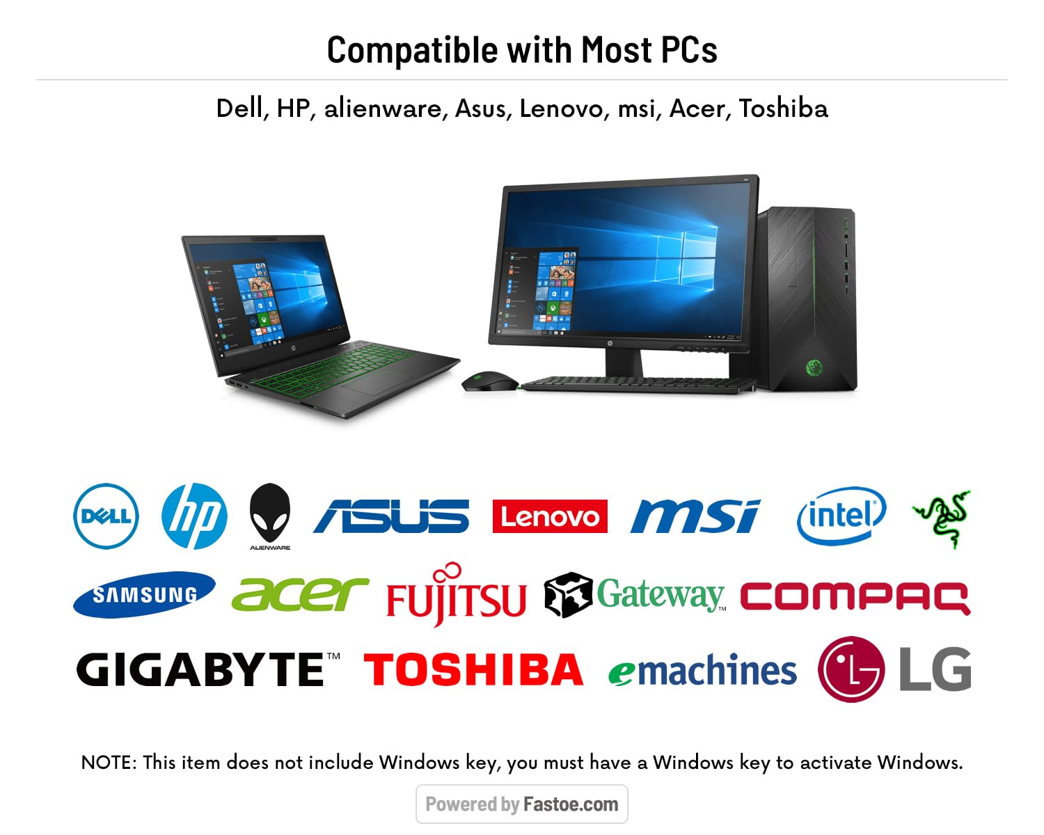 Fastoe Bootable USB Flash Drive Installer for Windows 11 Pro/Home
