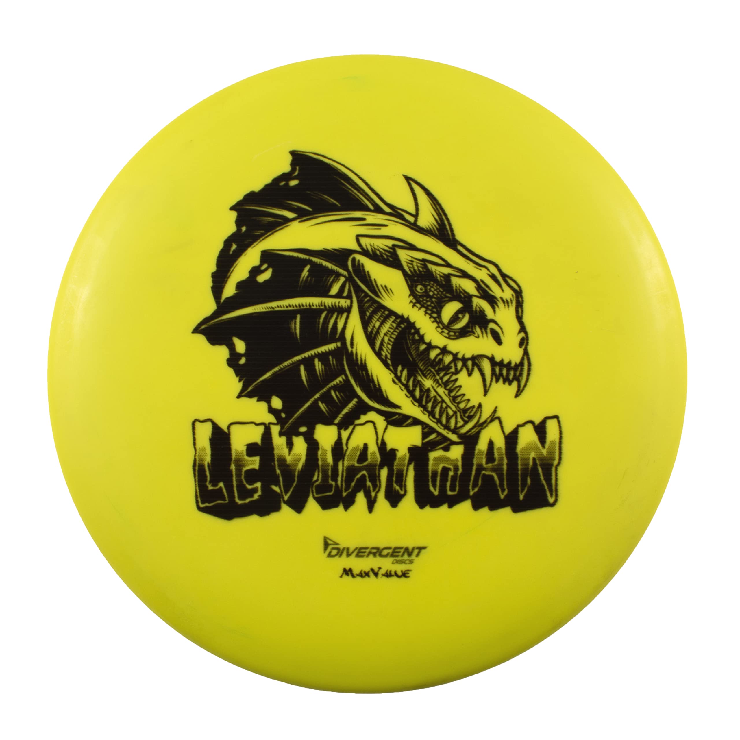 Divergent Discs | Leviathan | Disc Golf Mid-Range | MaxValue (Yellow)