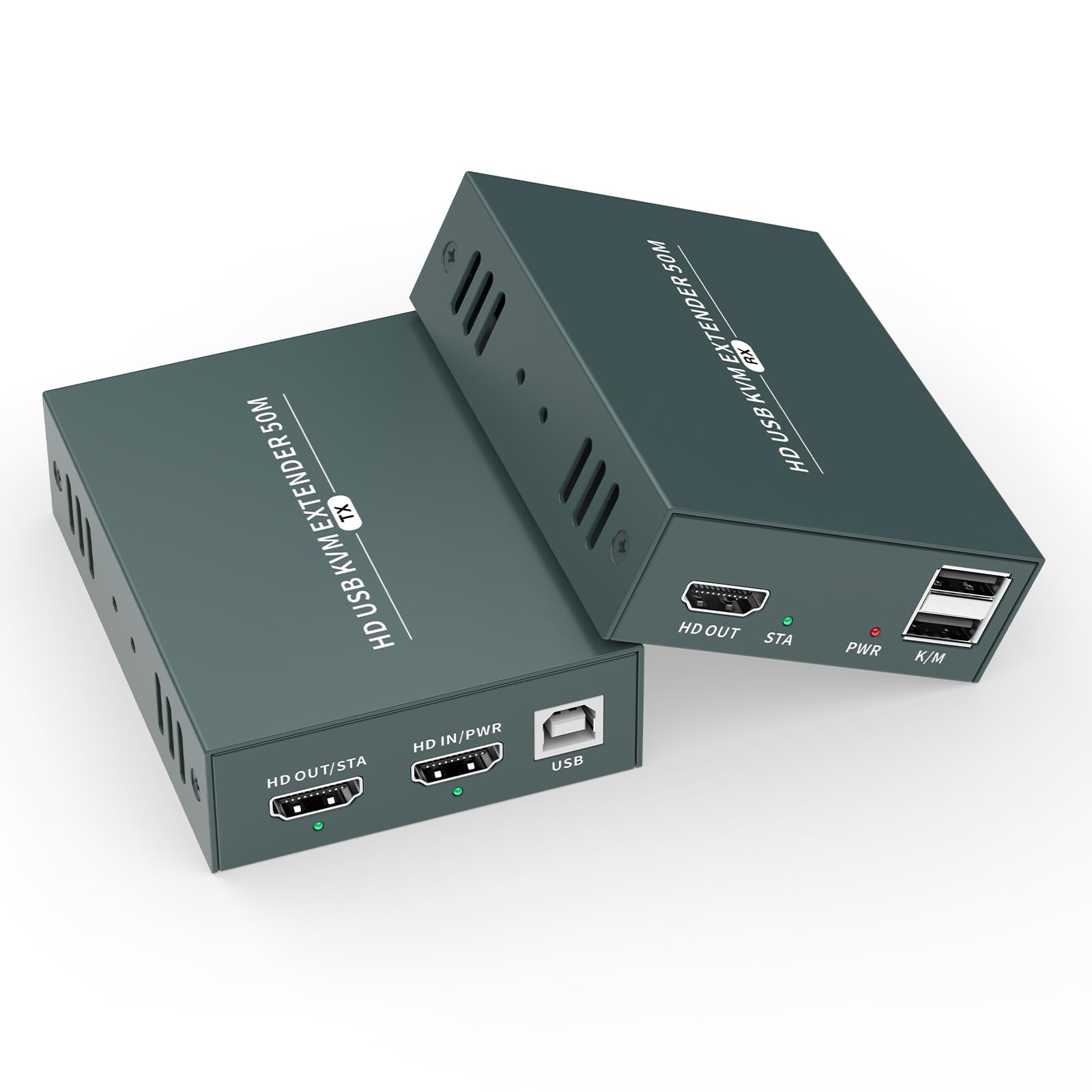 HDMI USB KVM Extender Over Single Cat5e/6/Ethernet Cable, Up To 165ft ,Full HD 1080P ,Support HDMI1.3 HDCP1.3