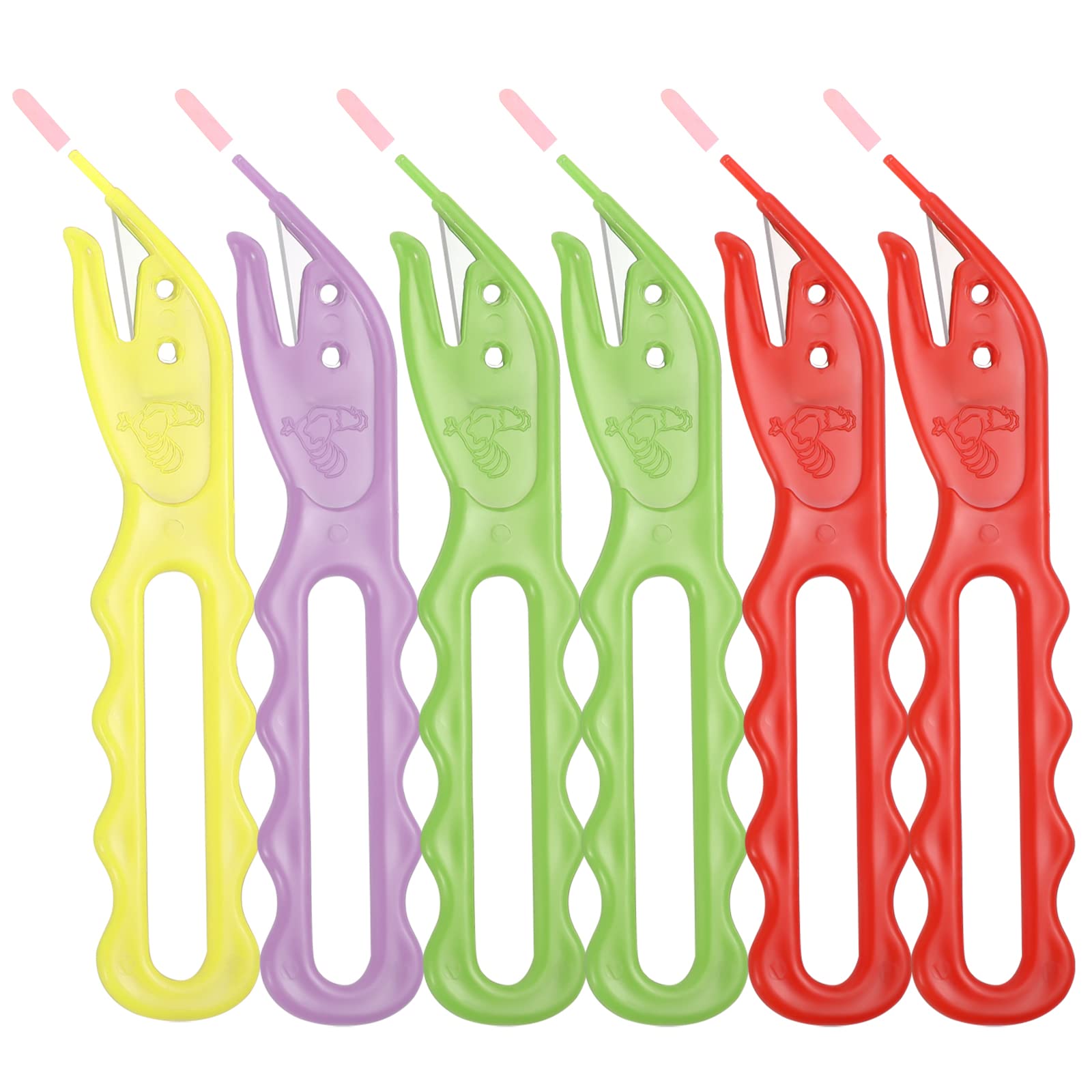 Elastic Hair Tie Cutter, 6Pcs Rubber Band Cutter for Hair Elastic Hair Band Remover Easy to Remove Disposable Rubber Band Tool