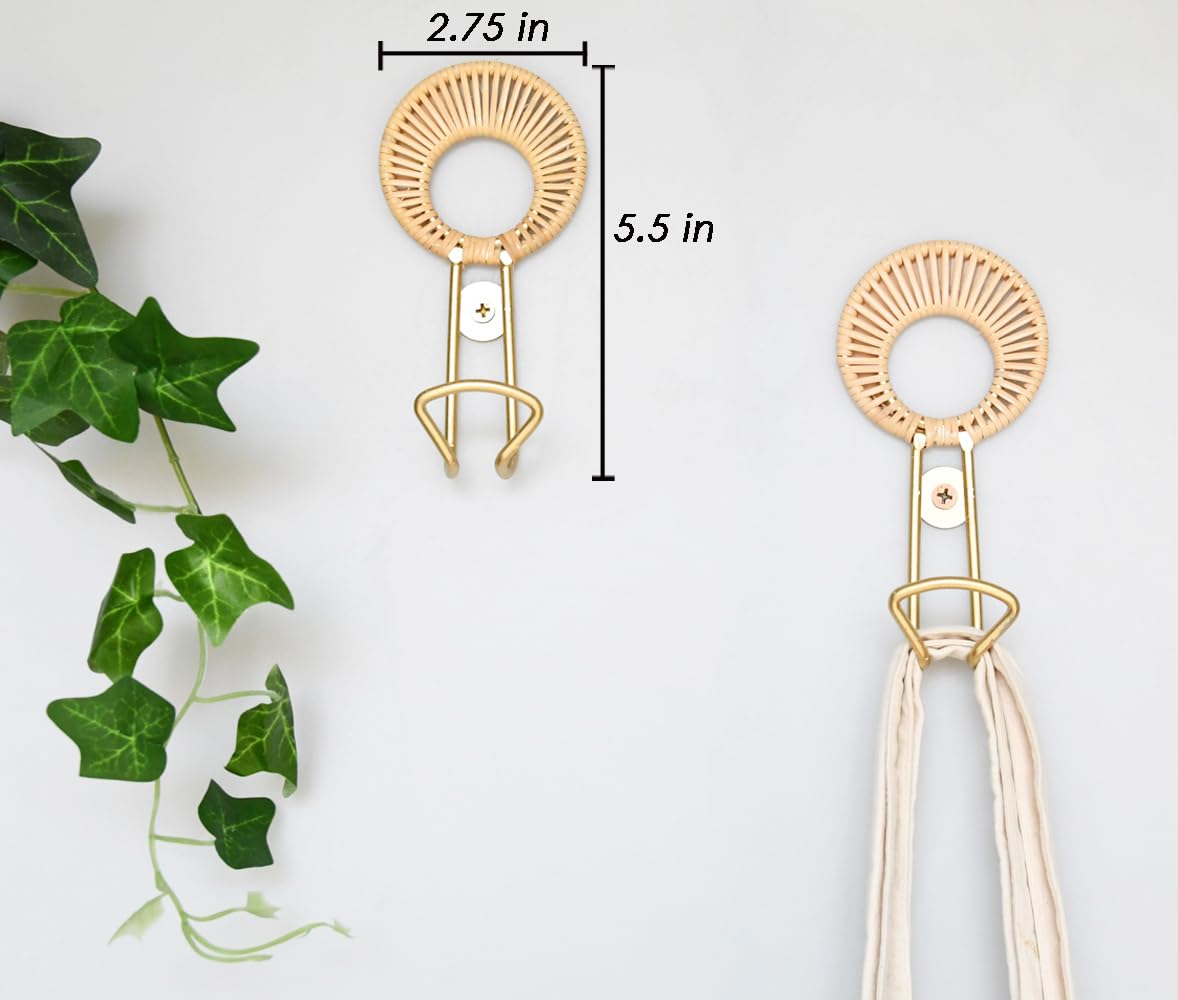 OVENKEI Wall Hooks Boho Nursery Decor Wall Hooks for Hanging Towel Hook Boho Decor Wall Hooks Decorative for Hanging Towels