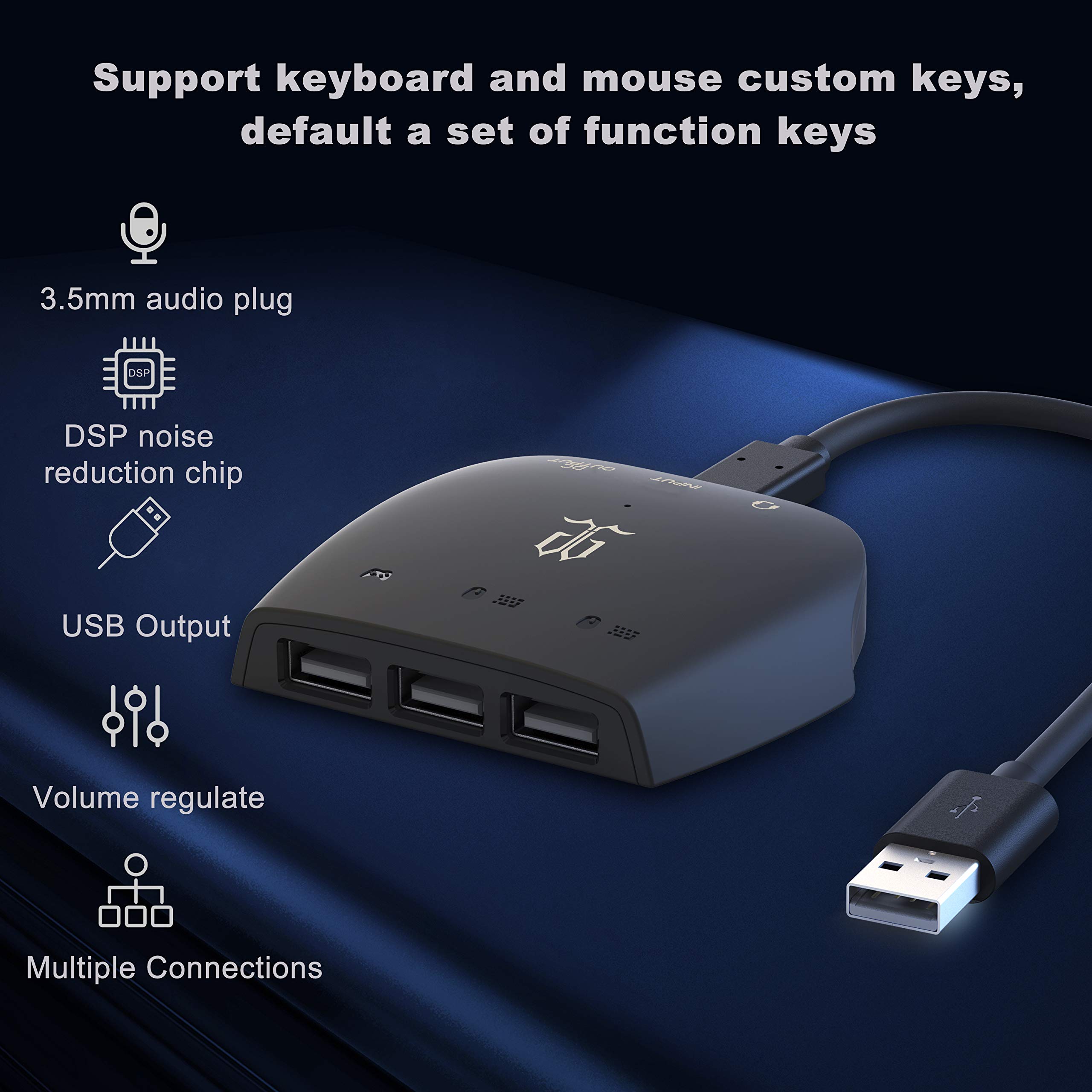 DGG [Support 3.5mm Headset] ST-C2 Keyboard and Mouse Converter Adapter for Switch/Xbox one/Xbox 360/PS4/PS3. Perfect for Games Like FPS,TPS,RPG and RTS,etc.