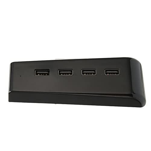Jopwkuin USB 2.0 Extender, Black Plug and Play Easy USB Hub High Speed for Game Console for PC