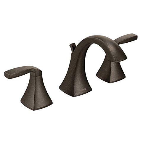 Moen Voss Polished Nickel Two-Handle Widespread Bathroom Faucet, Valve Required, T6905NL