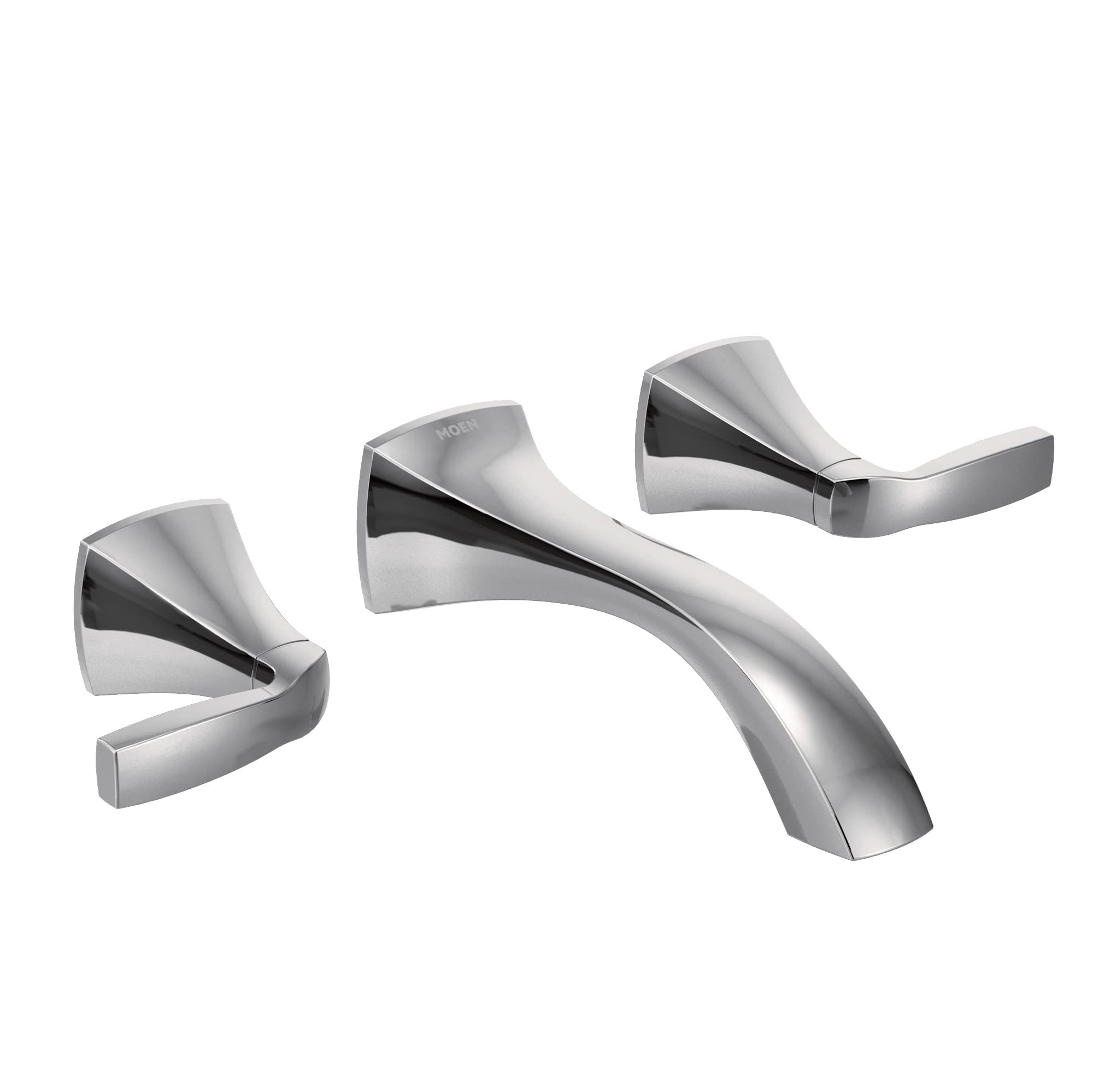 Moen Voss Two-Handle Wall Mount Bathroom Faucet Trim Kit, Valve Required, Chrome T6906