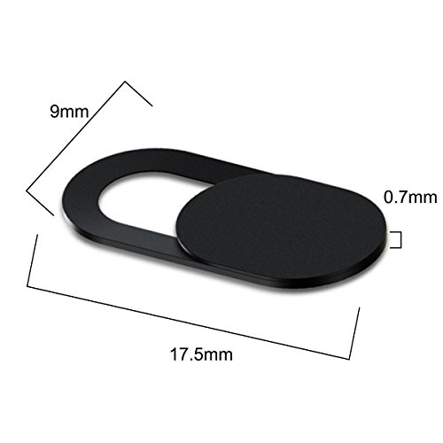 Hidyliu Webcam Cover Camera Webcam Cover Mobile Phone Camera Protective Webcam Cover Plastic Anti-Hacking Protective Cover (Black)