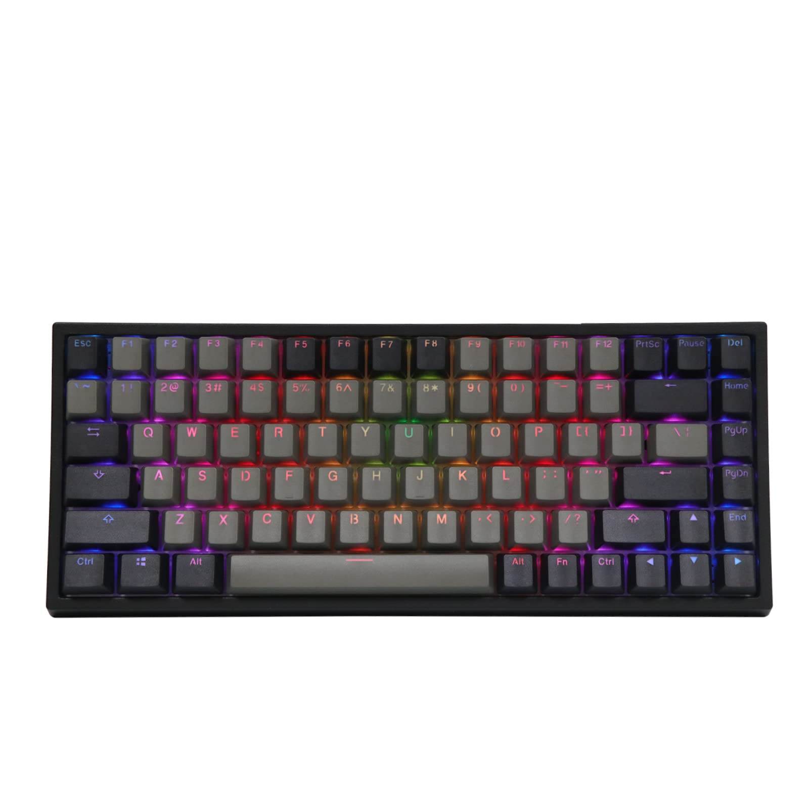 EPOMAKER EP84 84-Key RGB Hotswap Wired Mechanical Gaming Keyboard with PBT Dye-subbed Keycaps for Mac/Win/Gamers (Gateron Red Switch, Geometry Grey XDA Profile)