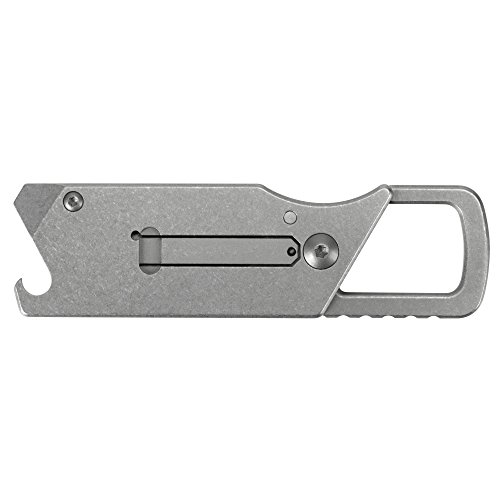 Kershaw Pub, Blue Multifunction Pocket Knife (4036BLUX) with 1.6 Inch 8Cr13MoV Stonewash Blade and Black Handle, Includes a Screwdriver Tip, Pry Bar, Key Chain Attachment and Bottle Opener