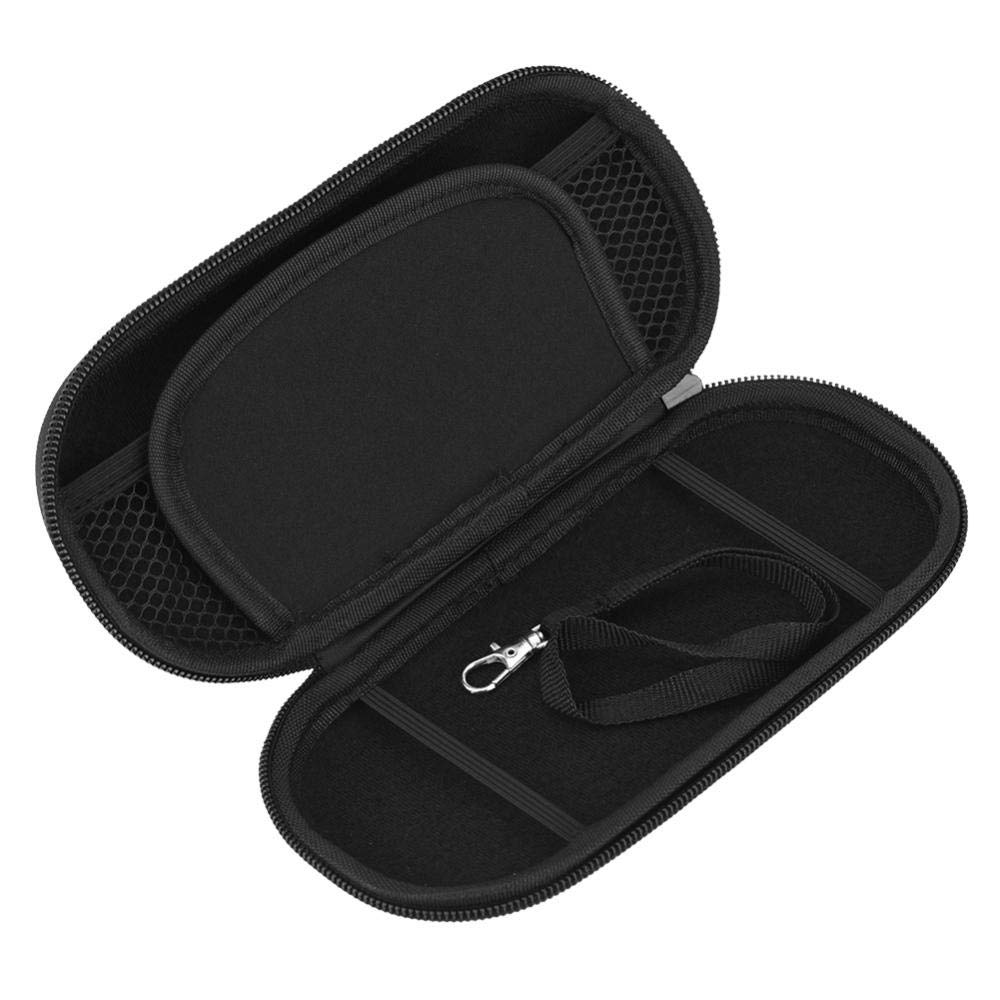 Protective Hard Case for PS Vita, Anti-Droop Case Cover Travel Organizer Carrying Bag with Screen Waterproof Shockproof Storage Protector for Sony Vita(Black) [video game]