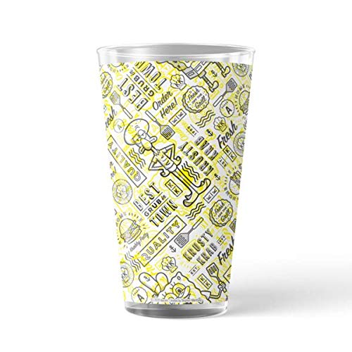 The Krusty Krab Fresh Off the Grill 17 oz Pint Glass