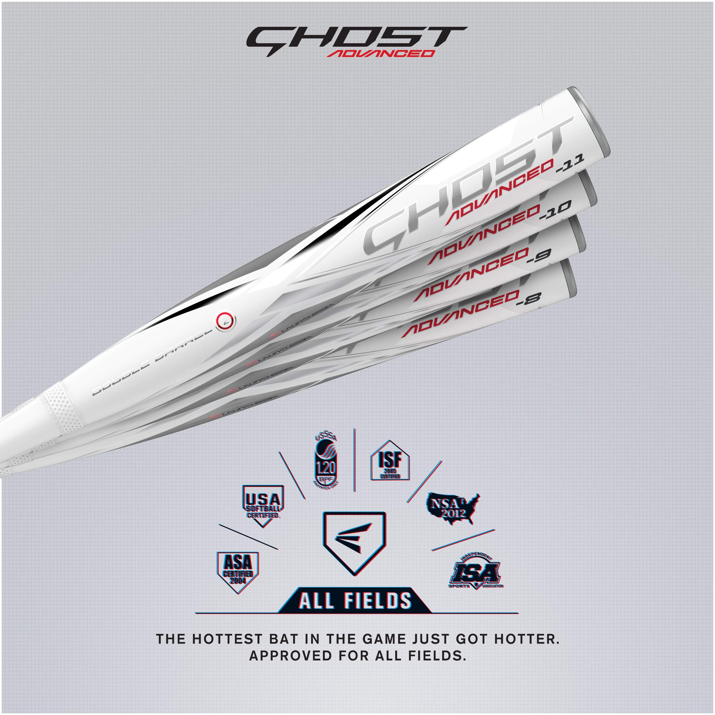 EASTON GHOST ADVANCED -10 Fastpitch Softball Bat, 33/23, FP20GHAD10