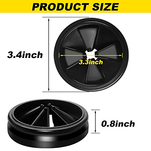 Garbage Disposal Splash Guards Sink Baffle Replacement for Evolution Series Drain Plugs Quiet Collar Food Waste Disposer Accessories 3 3/8" Inch