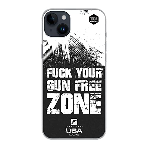 Phone Case Fuck Your Gun Free Zone USA Patriot Design Silicone Transparent - Compatible iPhone and Samsung (Samsung Galaxy A04)
