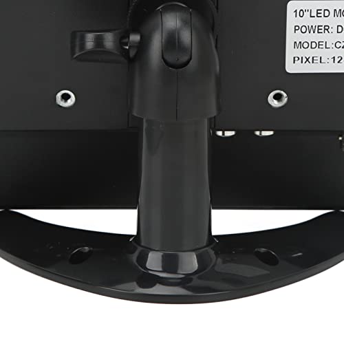 Kufoo Portable Monitor, 10.1 Inch TFT LCD Monitor Remote Control Dual Speakers for Bedroom for Bedside Table (US Plug)