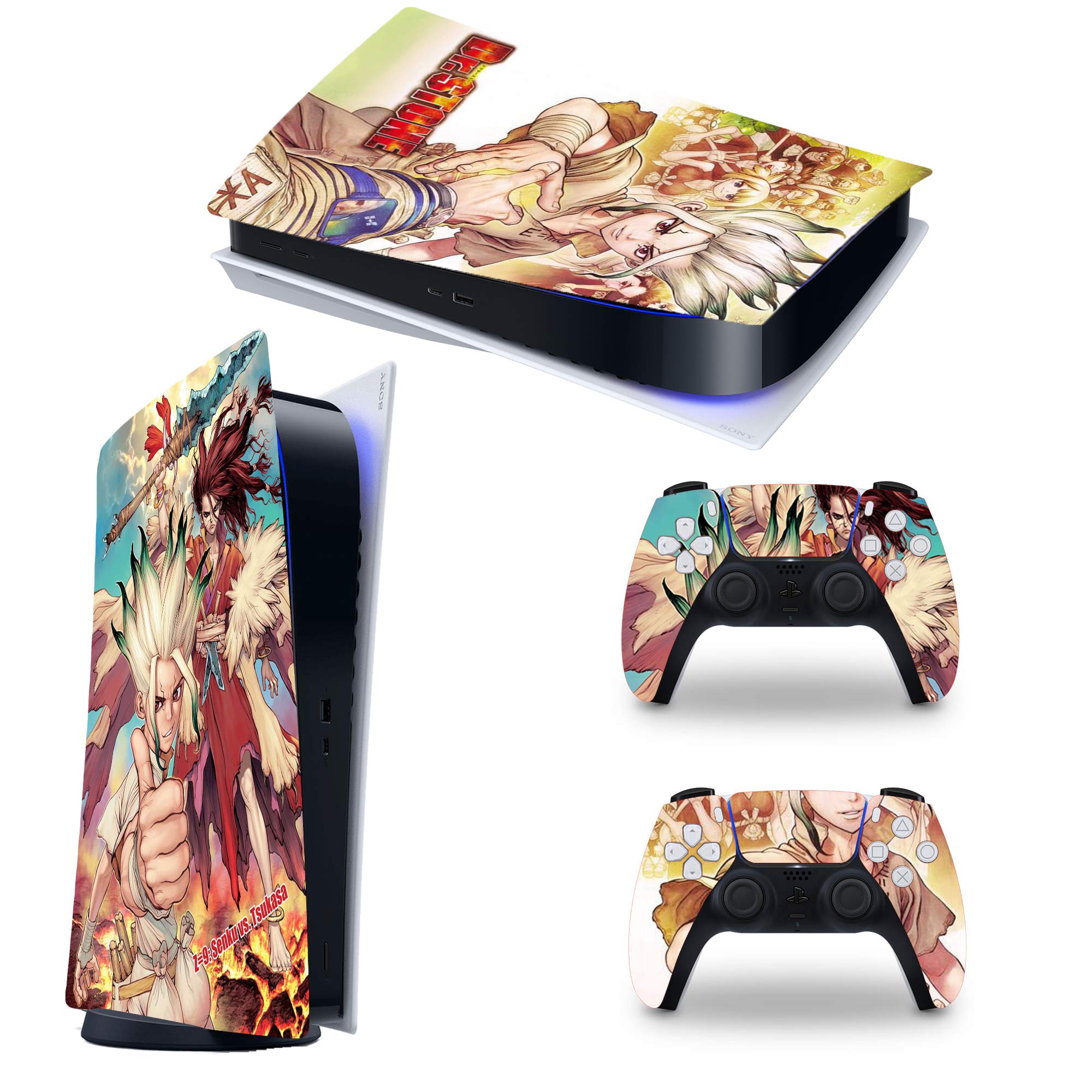 Doctor Anime - PS5 Digital Edition Skin Console - PS5 Digital Edition Controller Skin Cover Vinyl Decal Protective