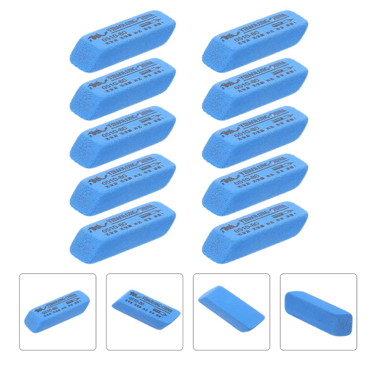 ERINGOGO 36 Pcs String Fret Derusting Guitar Cleaner Polishing Tool Cleaning Kit Household Cleaning Tools Frets Polish Kits Frets Polish Tools Oxidation Reconditioning Eraser Fret Erasers