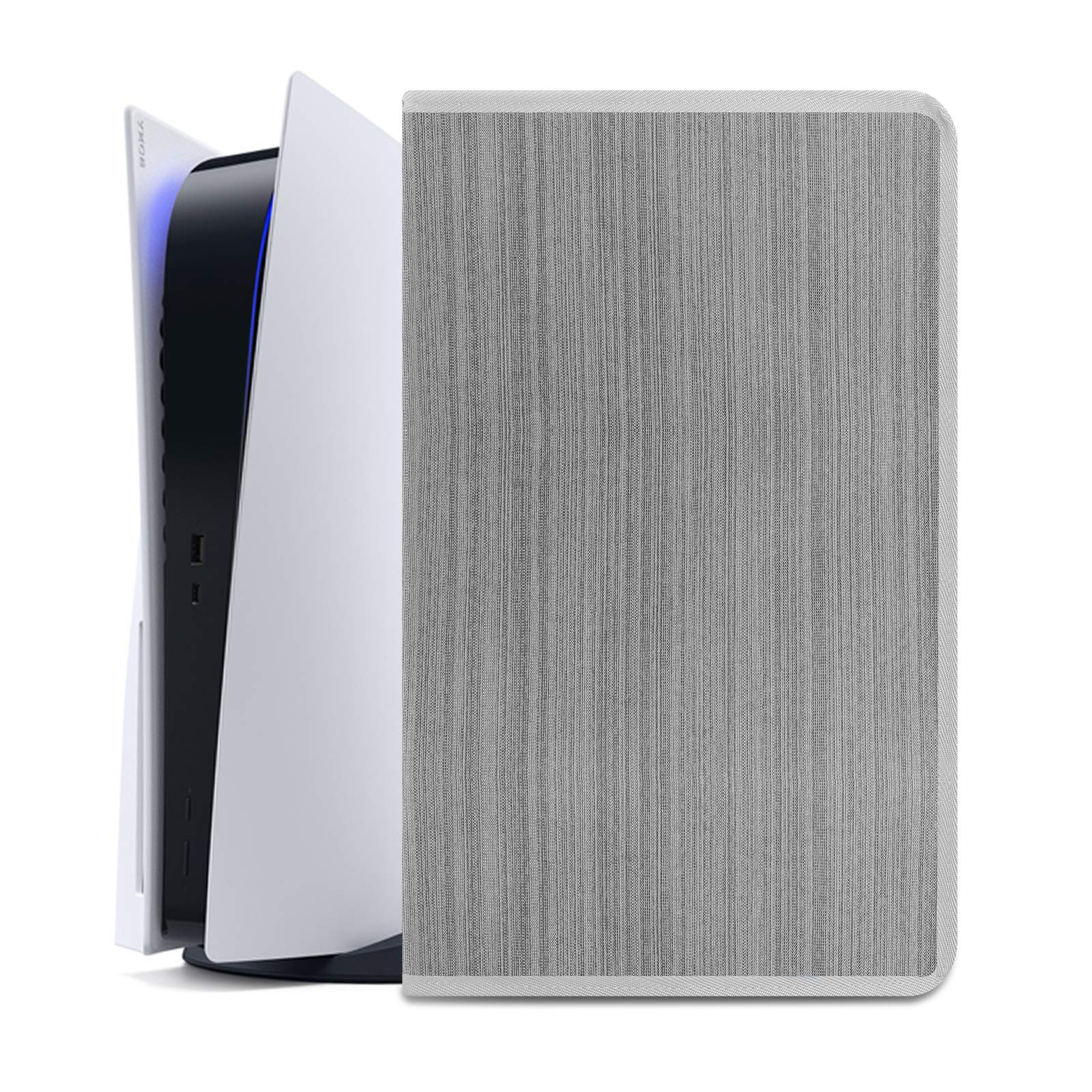 Eyglo PS5 Dust Cover Case,Soft Neat Lining Dust Protective Guard Sleeve for Sony Playstation 5 Console, Anti Scratch,Waterproof and Dust-Proof (Grey)