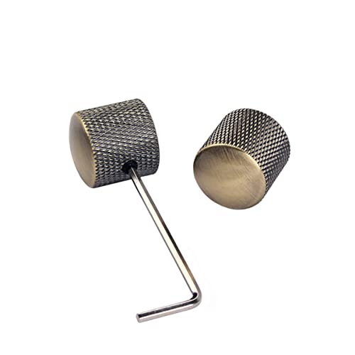 ERINGOGO Guitar Pedals 2pcs Tone Brass Keys Electronic Caps Dome Screws Bass Replacement Electric Knobs Parts Volume And Knob Control with for Guitar Metal Guitar Pedal