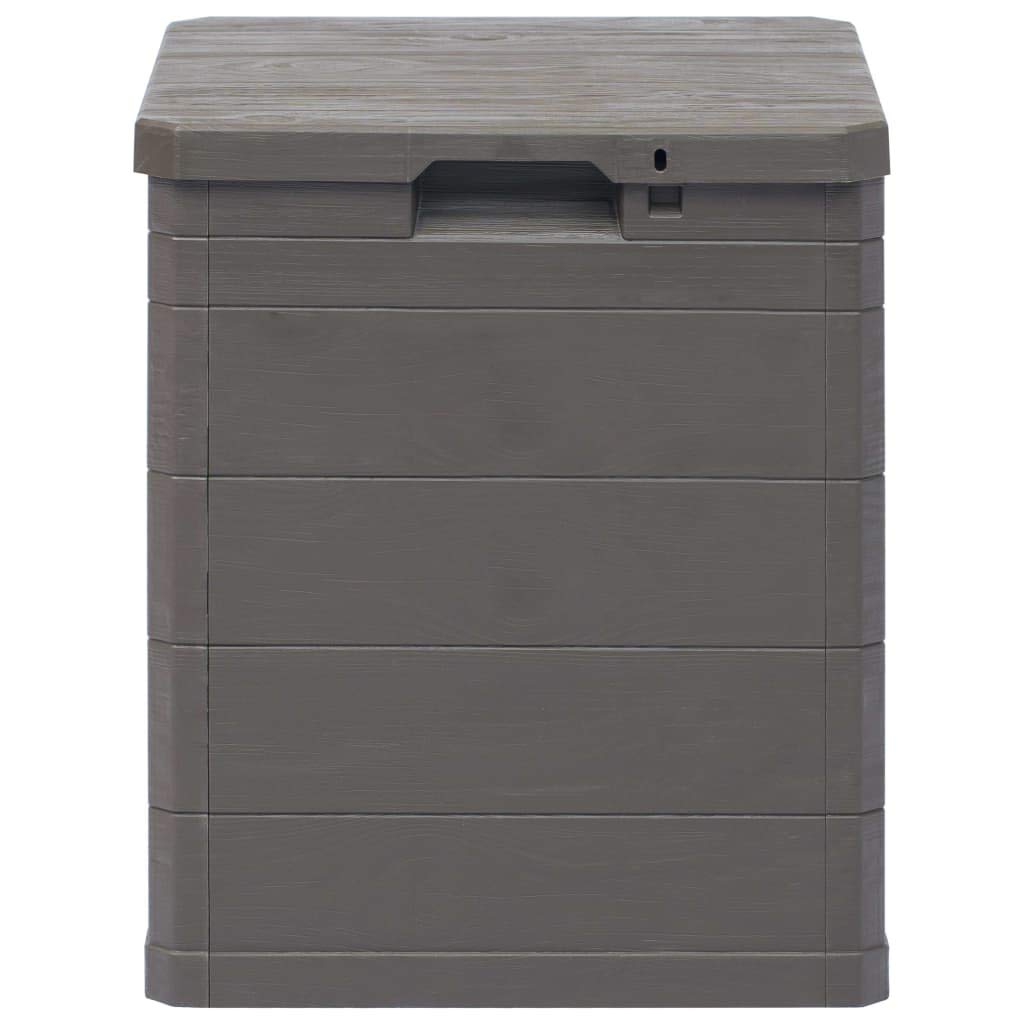 FAMIROSA Garden Storage Deck Box,Outdoor Plastic Lockable Garden Container Cabinet Toolbox for Patio, Lawn, Poolside, Backyard Outdoor 16.7"x17.3"x19.7"(23.8 Gal)