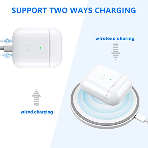 Murcycle Airpods Charging Case Only Compatible for Airpod 1 & 2 Generation, Replacement Wireless Charger Case with Bluetooth Pairing Sync Button, No Earbuds Include