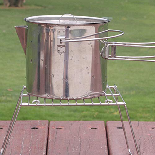 Happyyami Grill Cooling Rack BBQ Wire mesh BBQ Burning Stove Charcoal Grill Rack Baking Cooling Racks Grill Grid BBQ Grill Racks Table top Grill Mini BBQ Tools Travel Ultra Light Steel Wire