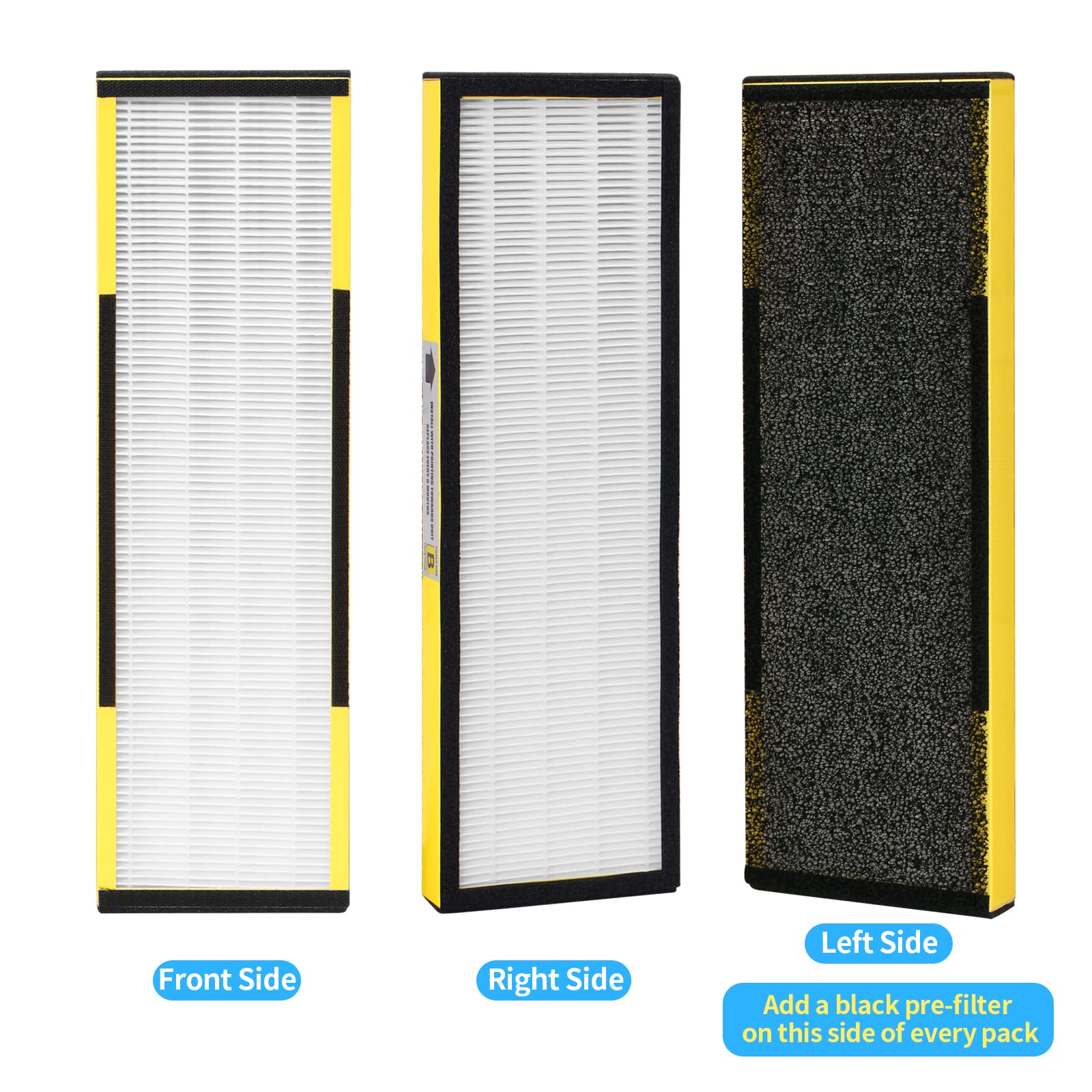 FCFMY 6 Packs FLT4825 H13 True HEPA Replacement Filter B Compatible with Technologies Air Cleaner Purifier AC4300BPTCA, CDAP4500BCA, AC4825, AC4850PT, AC4820, AP2200CA