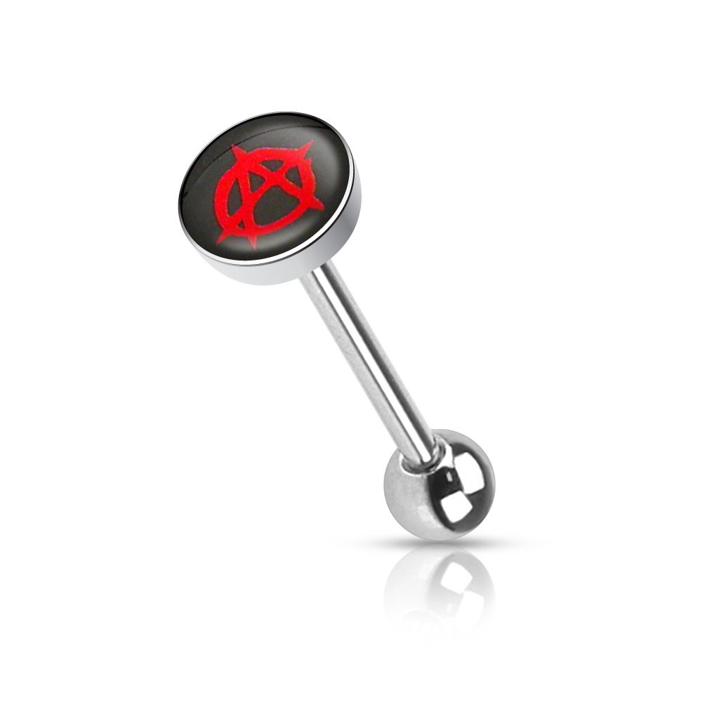 Dome Logo WildKlass Barbell Tongue Ring (24Logos) (Sold by Piece)