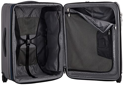 TUMI Alpha Short Trip Expandable 4-Wheeled Packing Case - Roller Bag for Short Trips & Weekend Getaways - Carry-On Luggage with 4 Spinner Wheels - Travel Suitcase for Men & Women - Navy/Grey