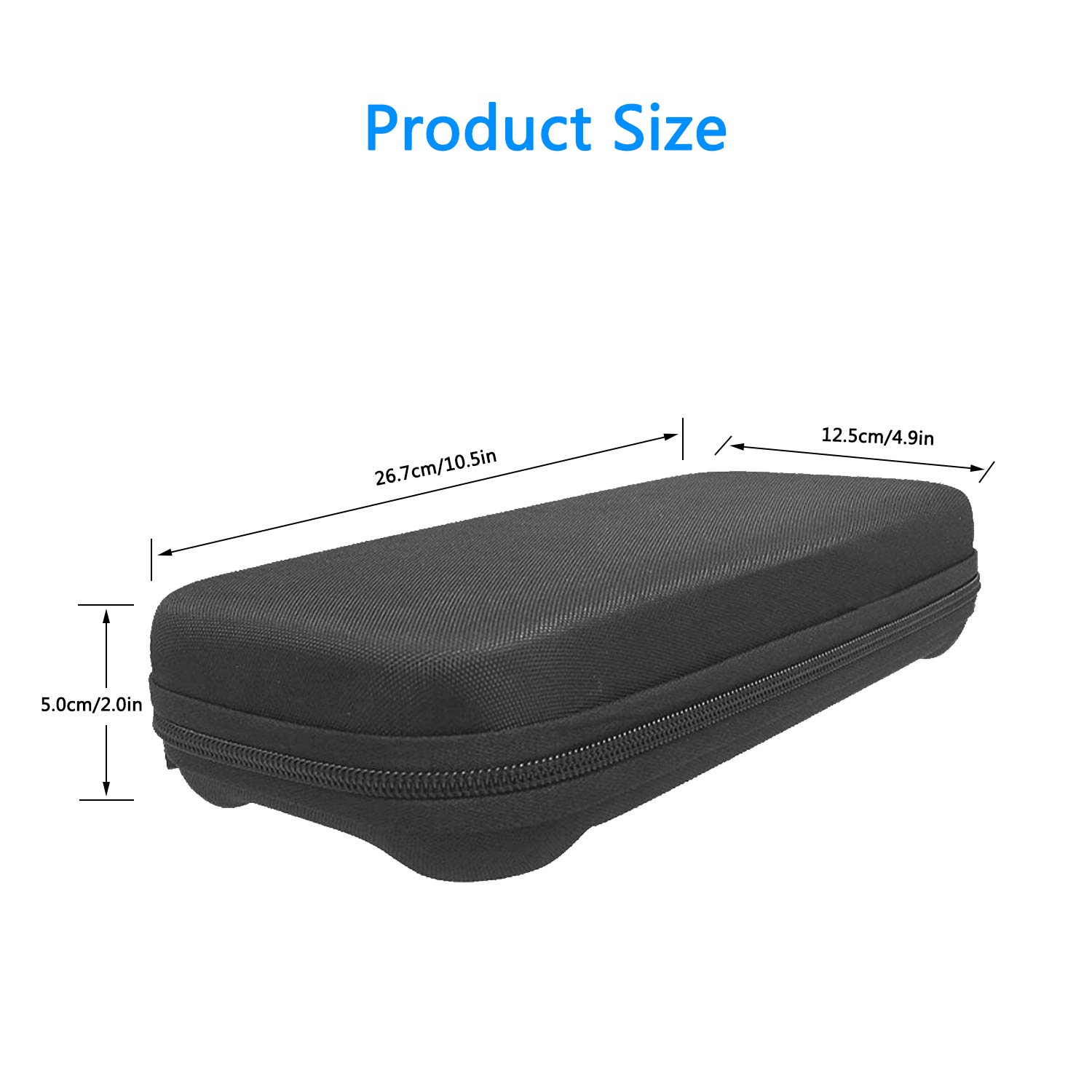 Eywlwaar Nintendo Switch Case Carry Case EVA Hard Shell Protective Case for Switch Console Accessories Black