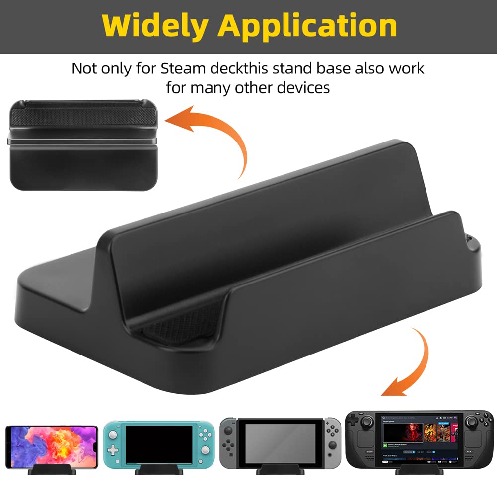 EYYVRE Stand Dock for Valve Steam Deck, Desktop Heat Dissipation Steam Deck Dock Steam Deck Accessories Multifunctional Phone Holder
