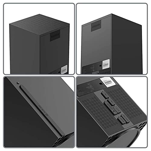 Dovrson for Series X, Dust Filter Cover Mesh Cooler Filter Dust-Proof Cover with 4 Thump Grip Caps- 1 Pack