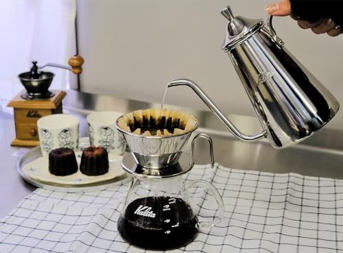 Kalita Coffee Dripper 'TSUBAME' WDS-185 2-4 Person Use Stainless Steel 5097