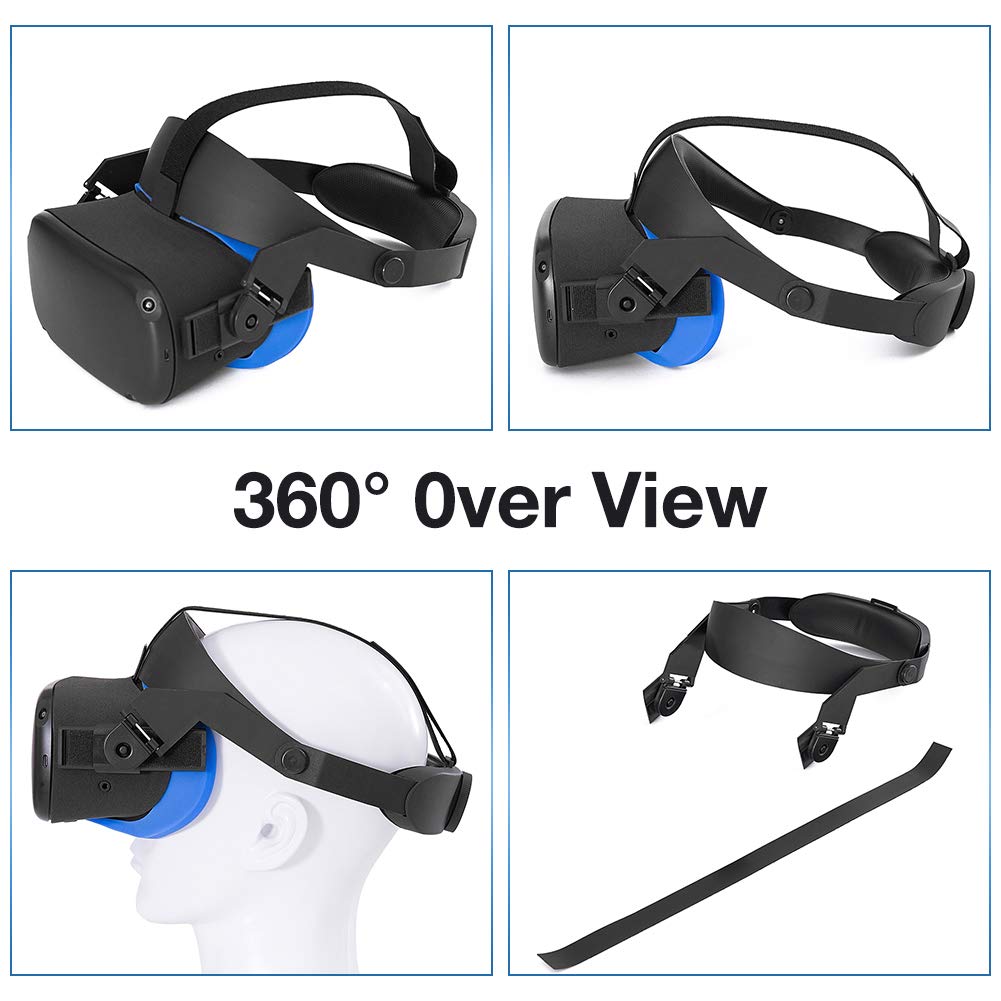 Jteyult Head Strap for Quest Halo Strap, Comfortable and Adjustable, Ergonomic Virtual Reality Accessories