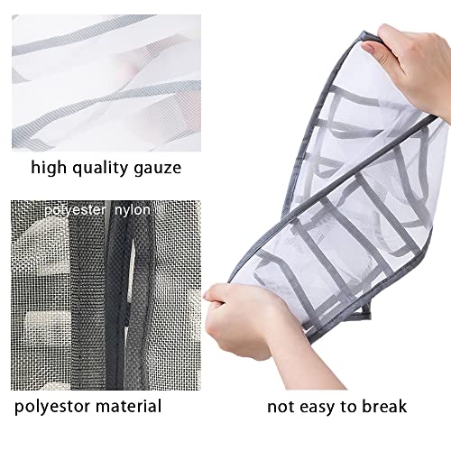 HSLFUAI 6PCS Clothing Organizers | Drawer Organizer Clothes Transparent Mesh Drawer Clothes Storage, Clothes Storage Drawers (6PCS Jeans+Thirts+Bra+Underware+Socks) Clothes Organizer Shirt Organizer