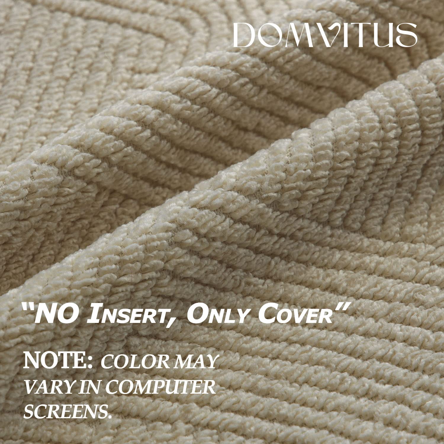 DOMVITUS 18x18 Pillow Cover Boucle Pillow Covers Set of 2 Decorative Pillows for Couch Luxury Neutral Throw Pillow Covers Bed Sofa Pillows for Living Room Soft Accent Pillows, Frosting Cream