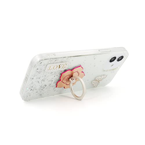 LaMignonne Cell Phone Ring Holder Metal Finger Grip 360° Rotation Kickstand Universal Phone Grip Compatible with All Smartphones (Gold)