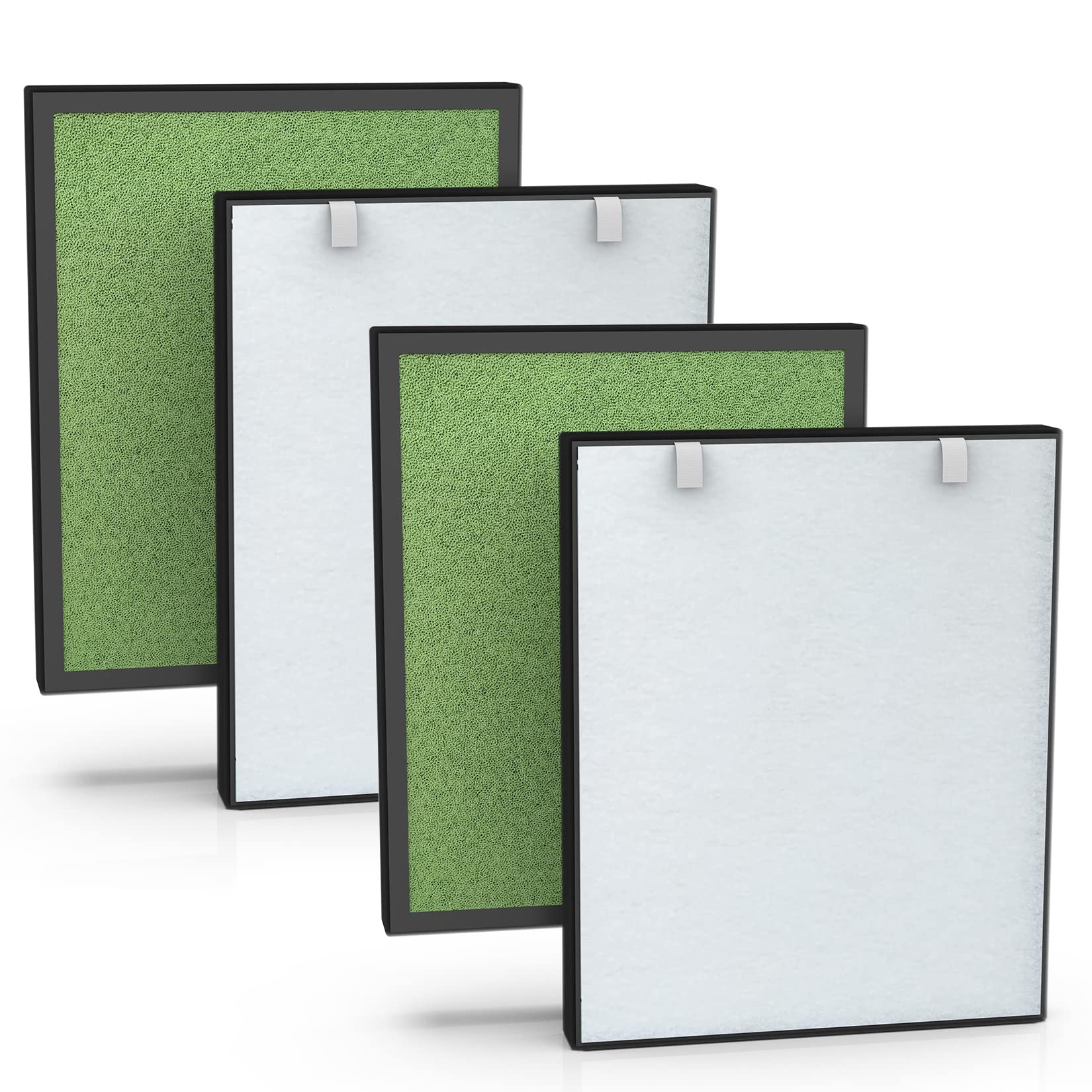EzLfGre 2-Pack H13 HEPA Filter Replacement Fit for PURO XYGEN P500 Air Purifier, EzLfGre 4-in-1 Filter Fit for KVV Sdf 001 002 Air Purifier, EzLfGre Filter Fit for MOOKA Elechomes KJ203F Air Purifier