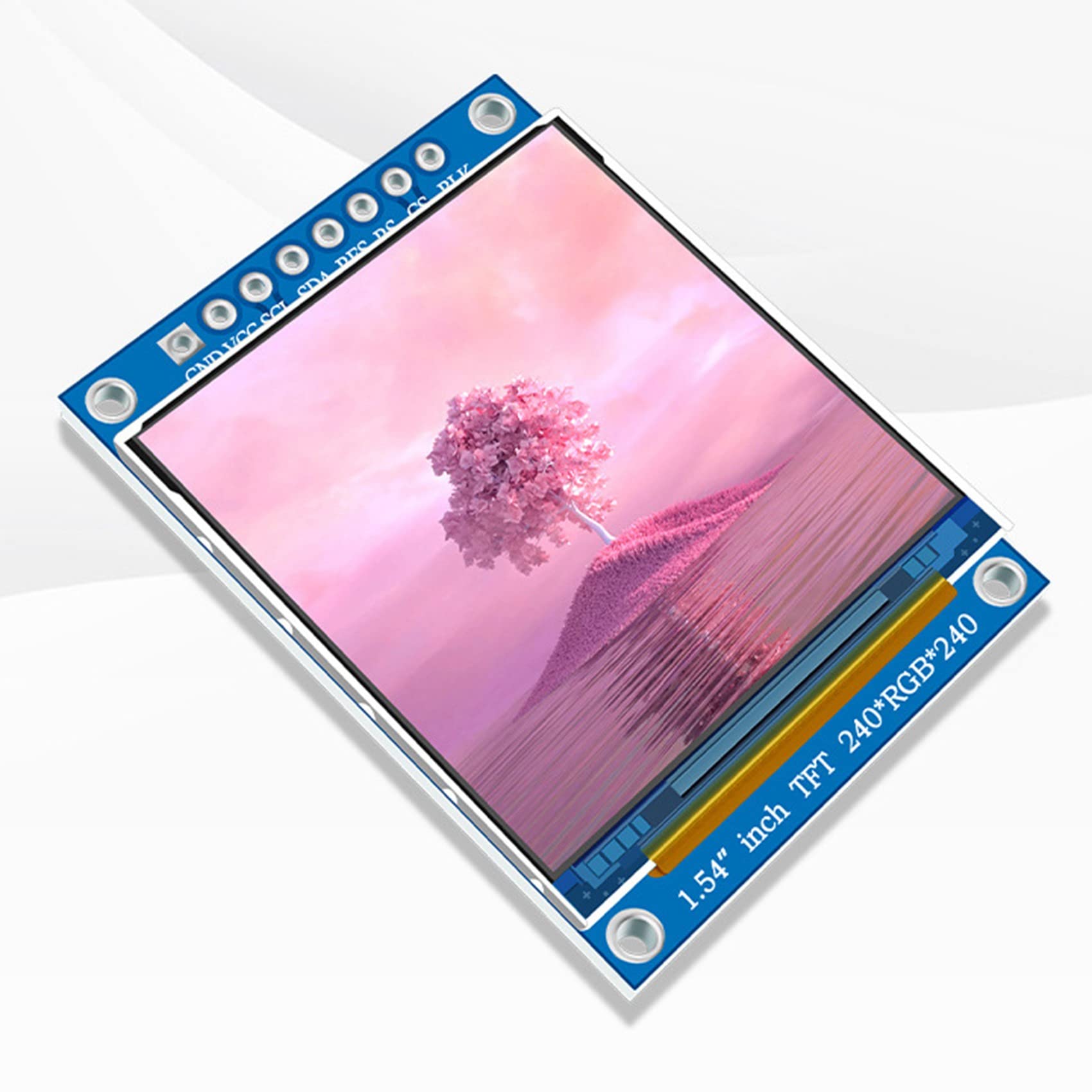 HICCYRODLY 1.54 Inch 240X240 Color TFT Display IPS LCD Screen Interface TFT Display (Blue,1 Pcs)