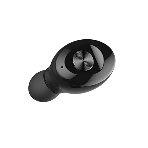 Headset In-ear XG12 Mini HIFI Wireless Waterproof Single Bluetooth Earphones 5.0 Bluetooth Headset (Black, One Size)