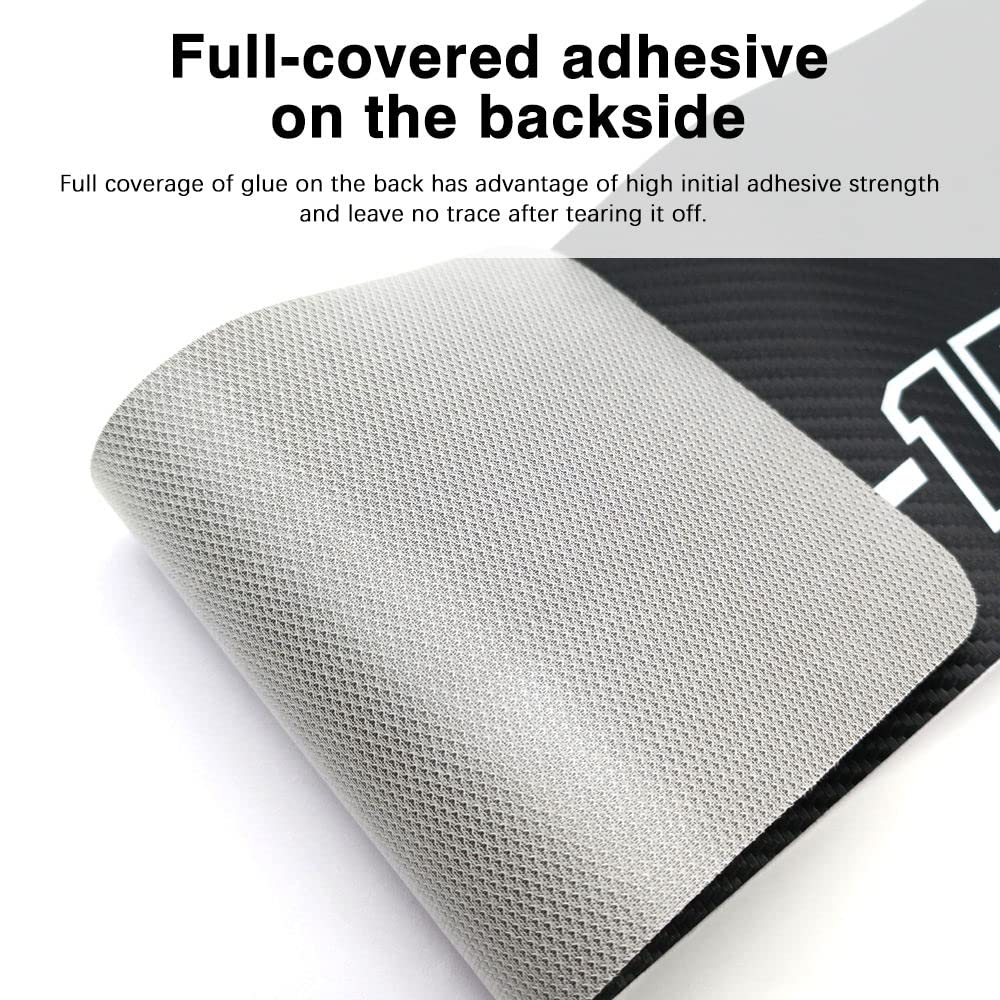 Door Sill Protector Entry Guard Sticker Threshold Decals for Ford F-150 2015-Up Carbon Fiber Style 4 Pack