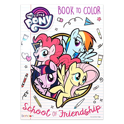 My Little Pony Coloring Book Super Set - Bundle with 4 My Little Pony Books Filled with Games, Puzzles, Stickers and Coloring Activities | MLP Party Supplies