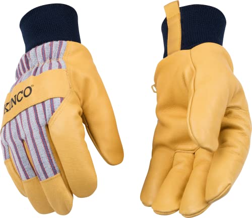 Kinco - Premium Leather Work and Ski Gloves, Heatkeep Insulation, (1927KW)