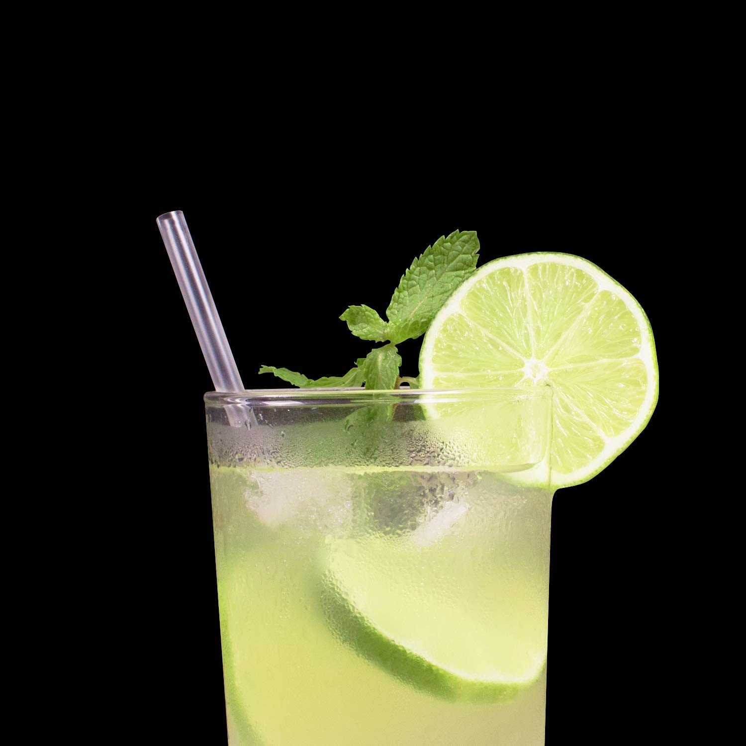 Karat C9090 7.75" Jumbo Straws (5mm Diameter), Paper-Wrapped, Clear (Case of 12000)