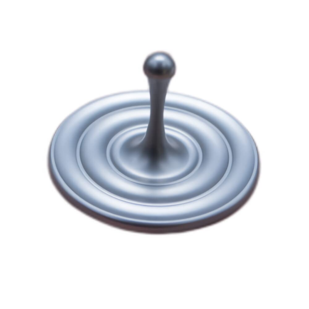 Generic 1pc Water Drop Hand-Twisted Gyro Stainless Steel Sandblasting Version Desktop Spinner Spinning Tops Toys Anti-Stress for Adult #1/0.05