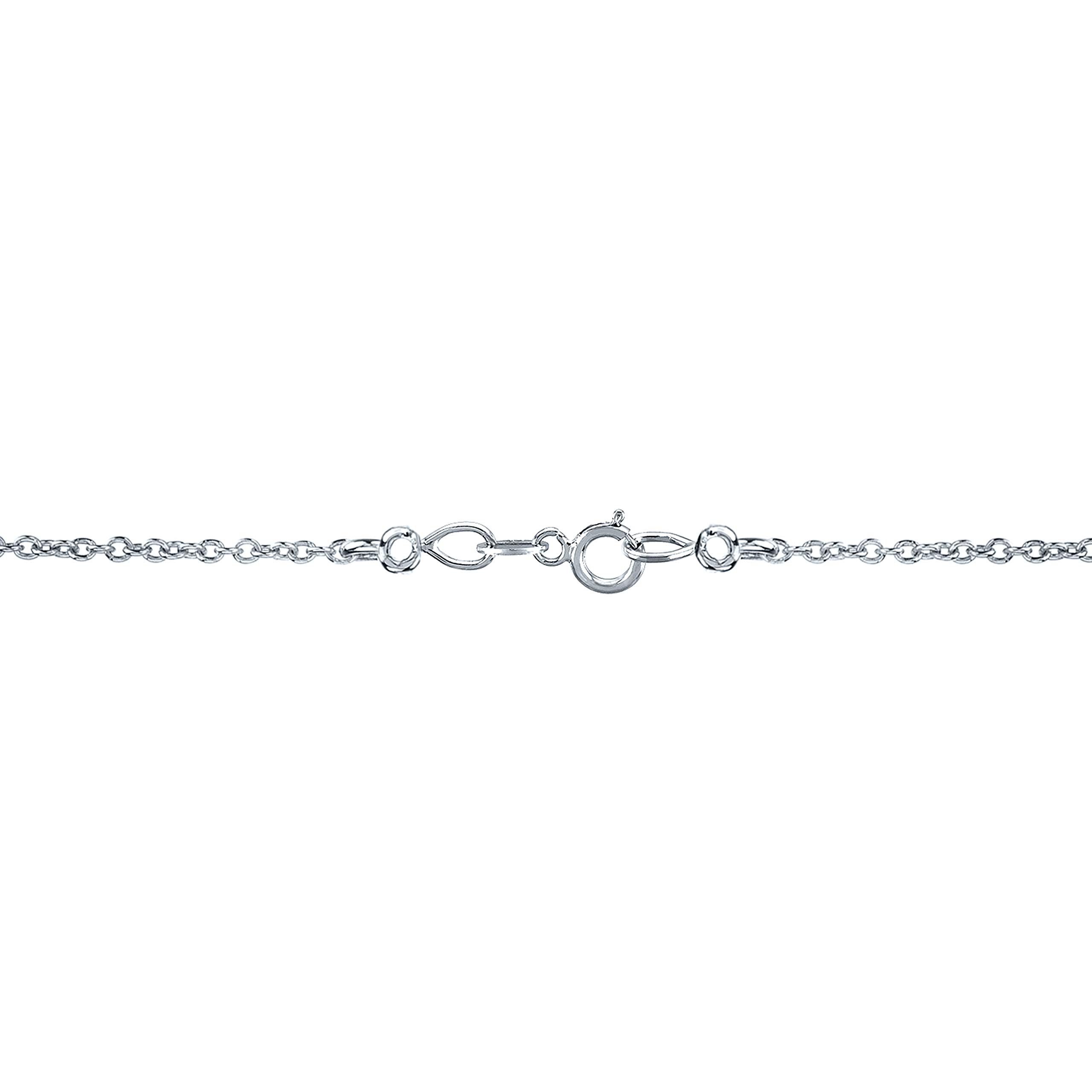 Diamond Wish 0.25 Carat Marquise Diamond Solitaire Pendant Necklace in 14k White Gold with 18 Inch Chain Spring Ring V-End Prong Set