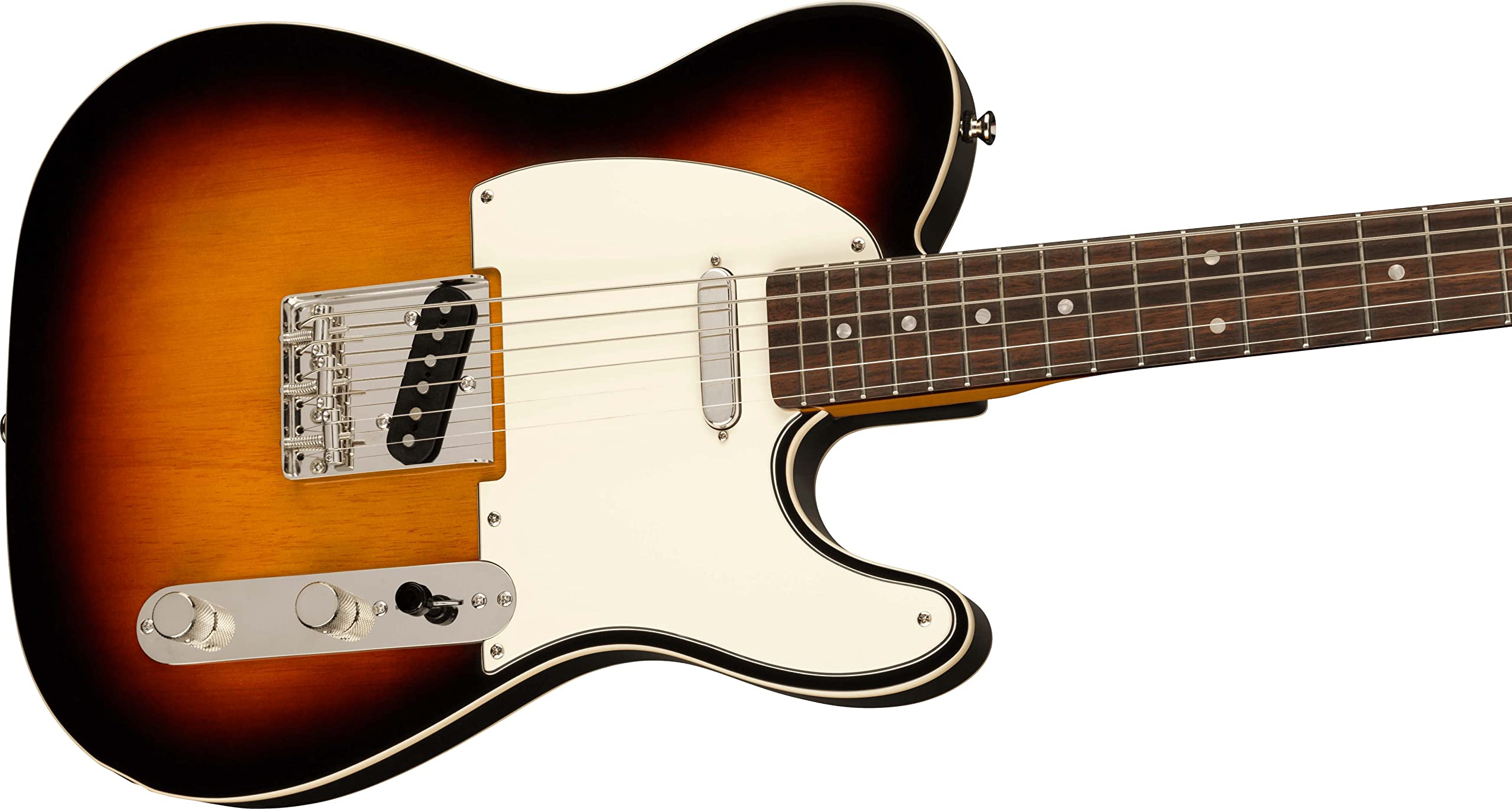 Fender Squier Classic Vibe Baritone Custom Telecaster - 3-Color Sunburst Bundle with Gig Bag, Tuner, Instrument Cable, Strap, Picks, Strings, and Austin Bazaar Instructional DVD