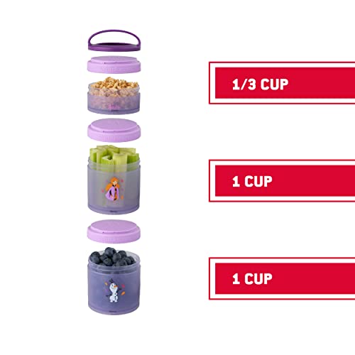 Whiskware Container Stackable Snack, 2 1/3 Cup, Anna and Olaf