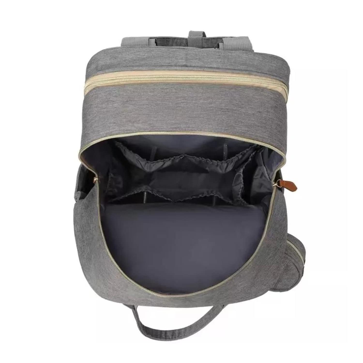 FEUBOR Unisex Diaper Bag Backpack with Crib, Multifunctional Backpack with Bed, Mom and Baby Bag, Large Waterproof Mom and Baby Backpack, Bag with Stroller Straps