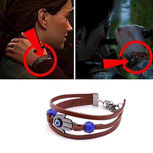 Ellie Devil's Eye Blue Bracelet For Game The Last of Us 2 Beads Bangle Jewelry Accessories Gifts HAH2582